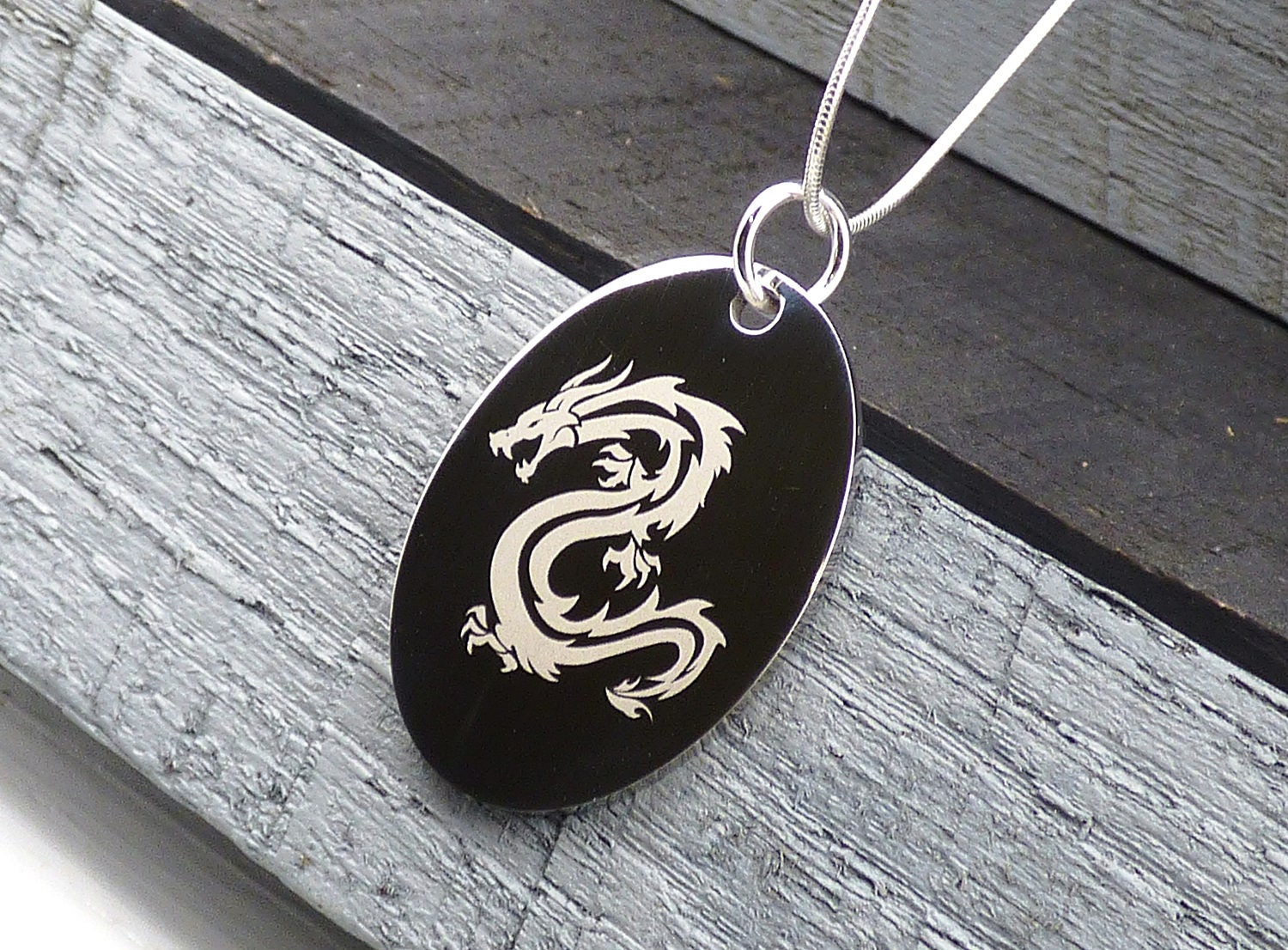 Personalized Dragon Necklace Custom Dragon Pendant Sterling - Etsy