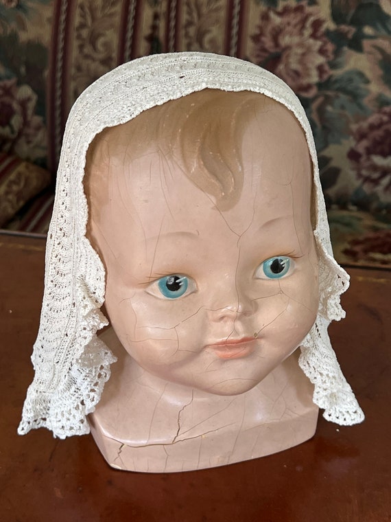 Antique 1900's Crochet Baby / Child Bonnet - Gem