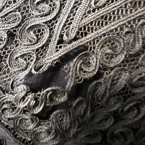 Victorian Edwardian Black Lace Soutache Silk Cape - Etsy