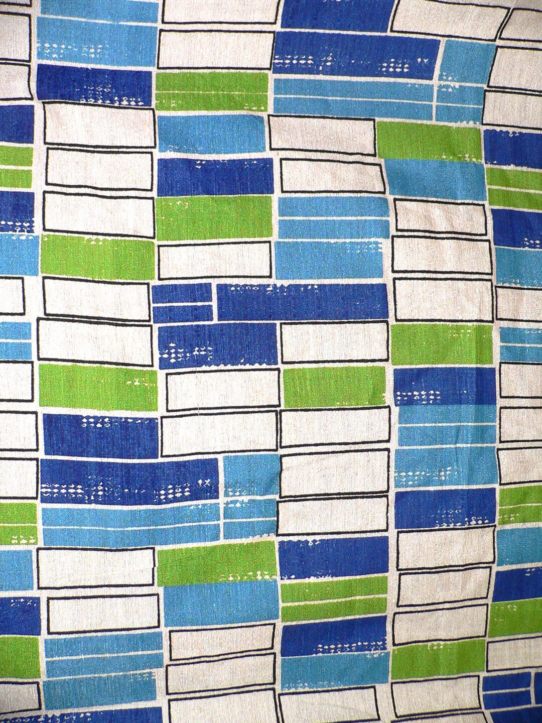 Vintage Barkcloth, Mid Century Modern Barkcloth Fabric Great Colors 52 ...