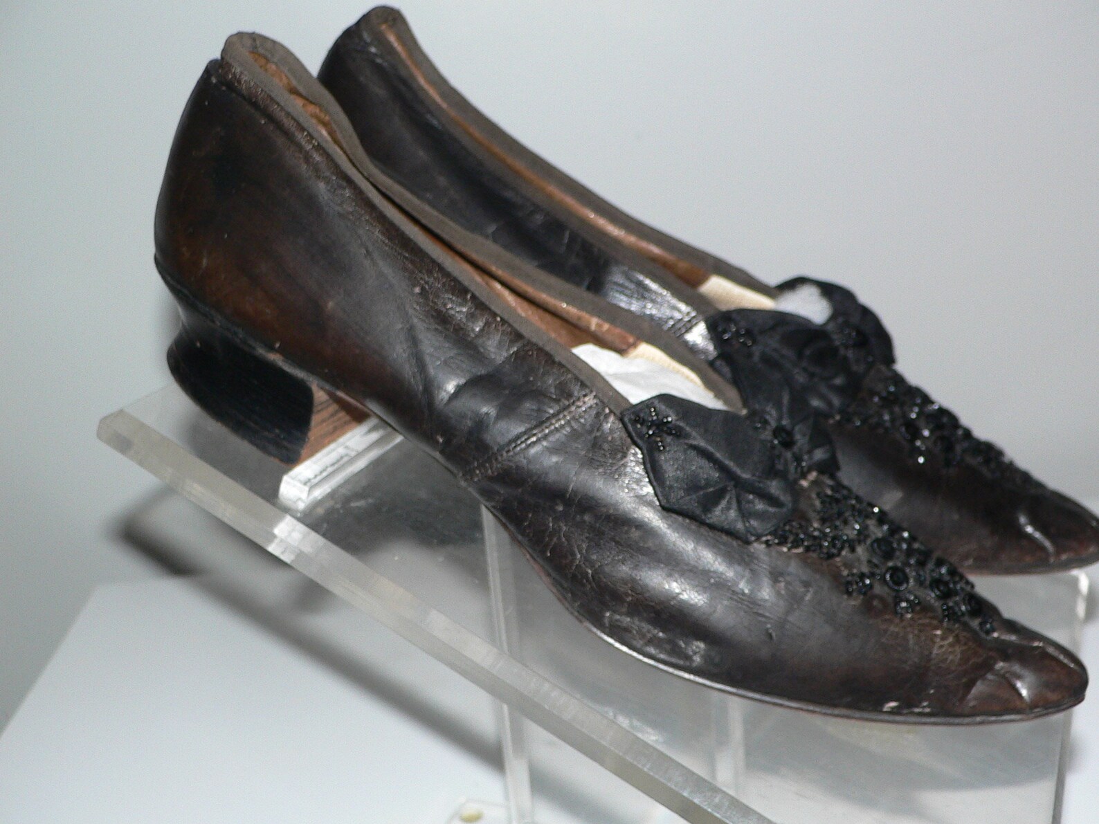 Victorian 1870's Beaded Leather Shoes - Etsy