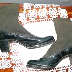 Antique Victorian Edwardian Side Button Leather and Fabric Boots - Etsy