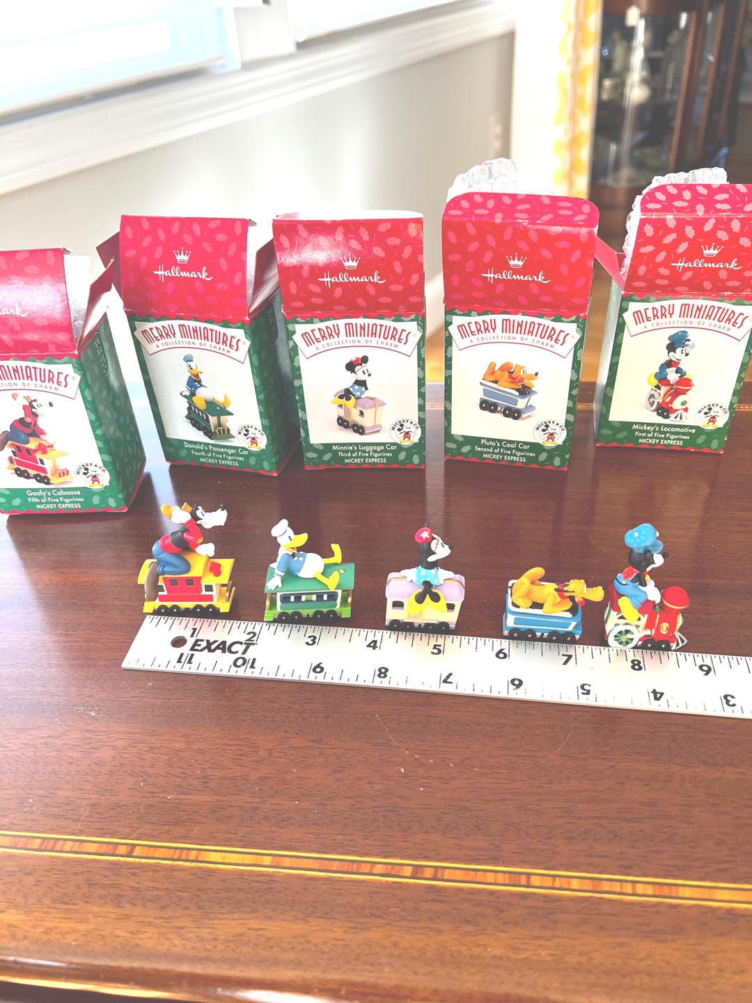 1998 Hallmark Set of 5 Merry Miniatures- Mickey Mouse Express Train - Etsy