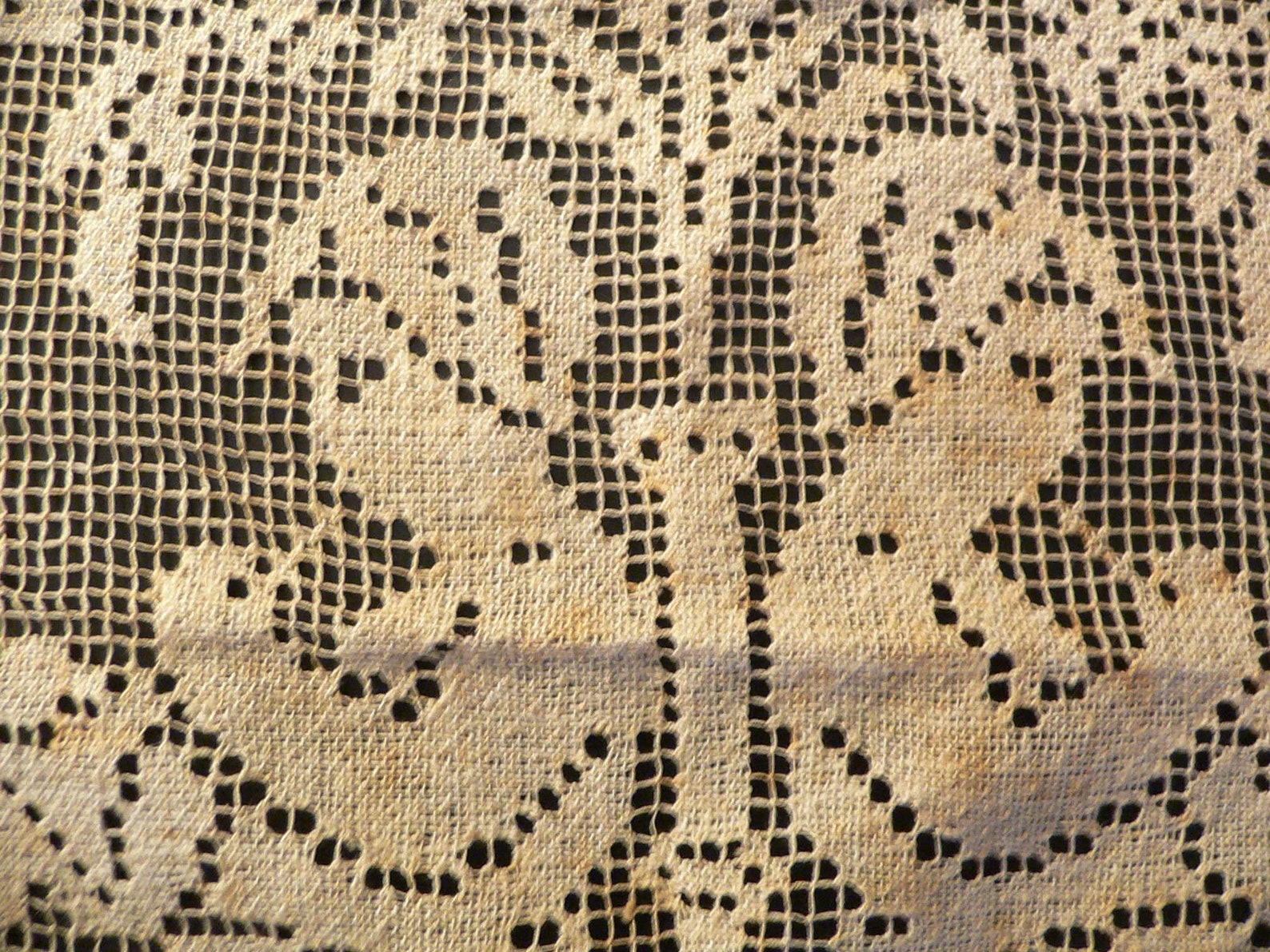 Antique Filet Lace Insert Large Filet Lace Applique Antique | Etsy