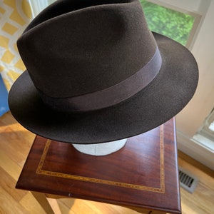 Vintage Bailey Fedora Hat Brown Felt With Feathers. Size 7 1/8 - Etsy