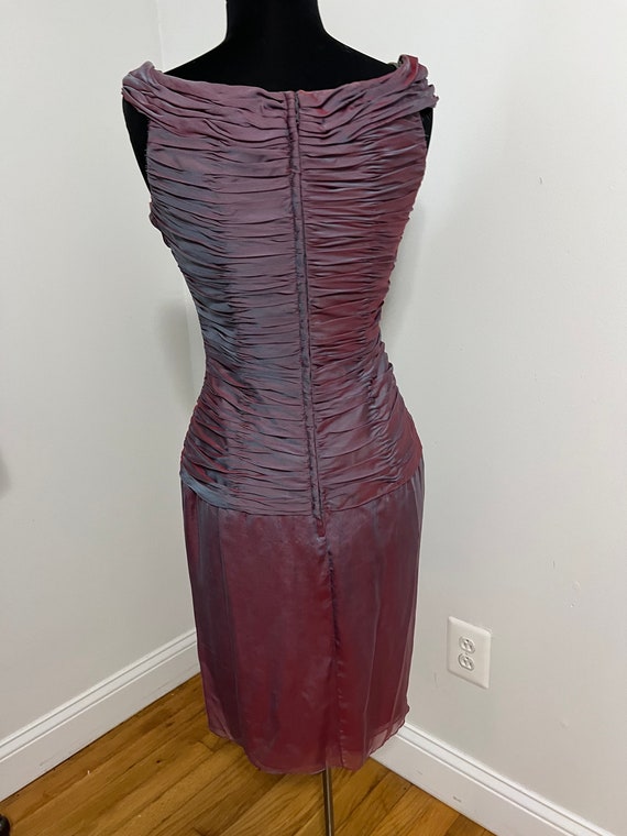 Vintage Gorgeous Y2K Silk Ruched Cocktail Dress - Gem