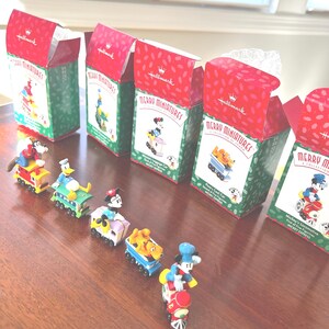 1998 Hallmark Set of 5 Merry Miniatures- Mickey Mouse Express Train - Etsy