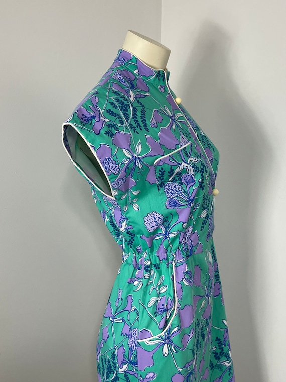 1960s Original Hand Screen Design Dress by Key West H… - Gem