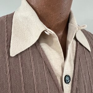 1960's Men's Italian Stlye Knit Shirt by Di Firenze by Campus, Size M ...