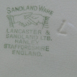 Vintage Antique Sandland Ware Silver Luster Covered Butter / Cheese ...