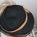 1930s- 40s Slouch Fedora Hat Brown Felt With Tan Velvet and Feathers - Etsy