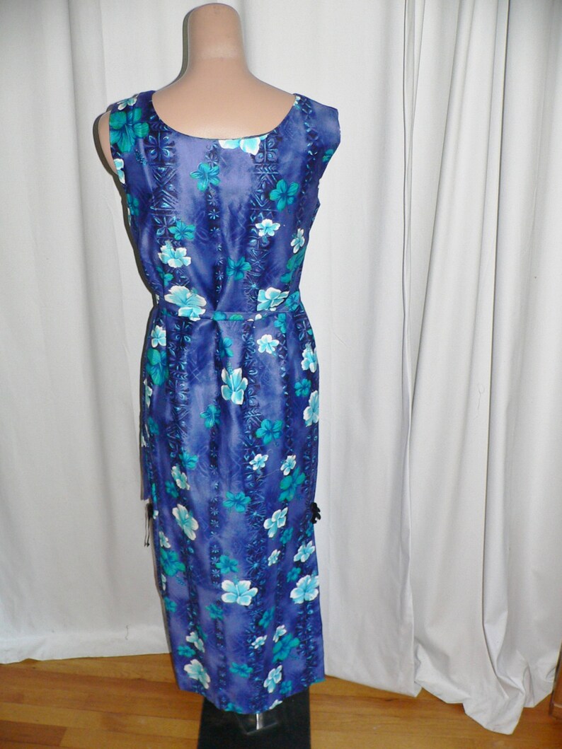 1960s 70's Hawaiian Print Long Dress by Hookano, Size Small - Etsy