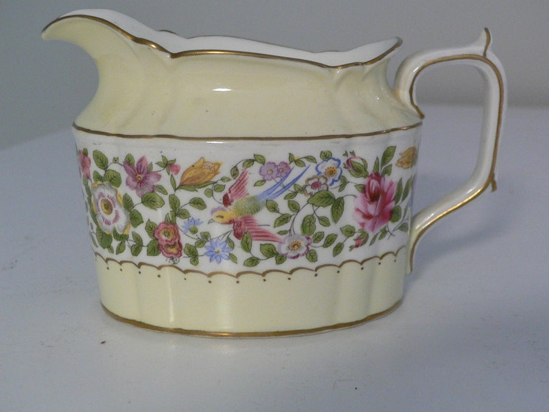 Royal Crown Derby Sugar and Creamer With Flowers and Birds - Etsy