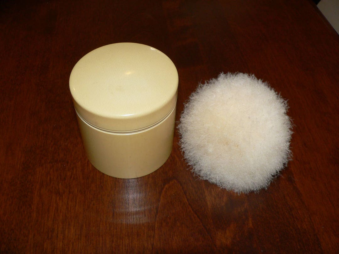 Antique Celluloid Box and Swan Down Powder Puff - Etsy