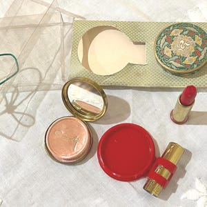 Vintage 1940’s - 1950's Coty Sample Rouge, Lipstick and Powder, New Old ...