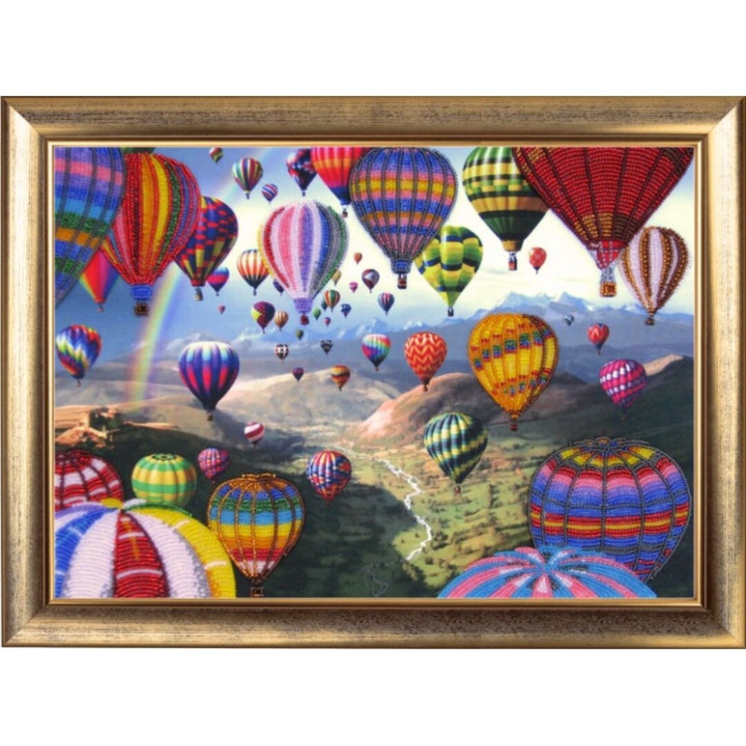 Bead Embroidery Kit Balloons DIY Beadwork Kit Beading Kit Hand ...