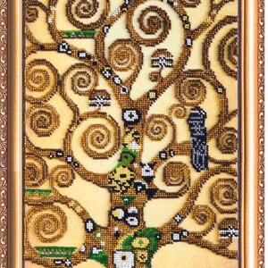 Bead Embroidery Kit Tree of Life DIY Beadwork Kit Beading Kit Hand ...