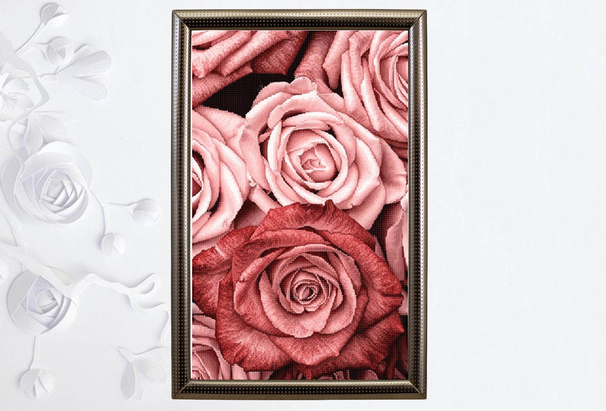 Full Bead Embroidery Kit Roses Flowers DIY Beadwork Kit - Etsy