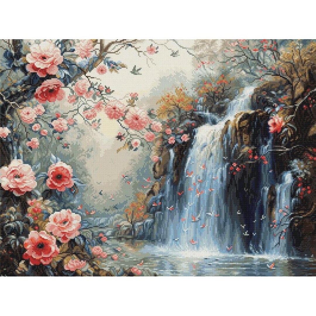 Gobelin Embroidery Kit Crystal Waterfall Luca-s DIY Tapestry ...