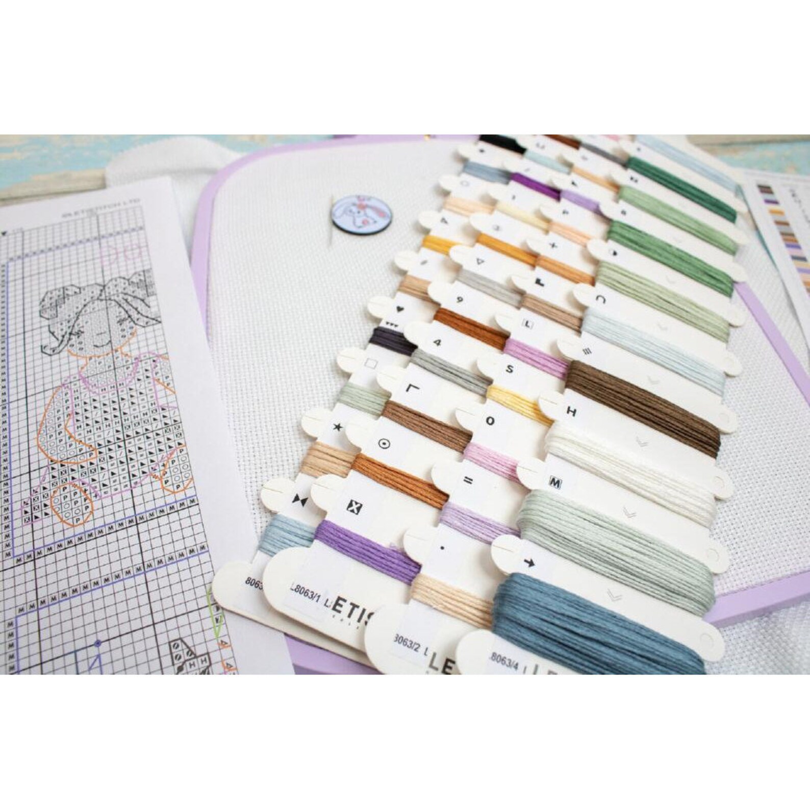 Counted Cross Stitch Kit Alphabet DIY Modern Cross Stitch Kit - Etsy