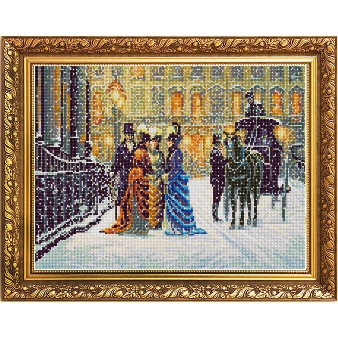 Full Bead Embroidery Kit After the Theatre DIY Beadwork Kit Beading Kit ...