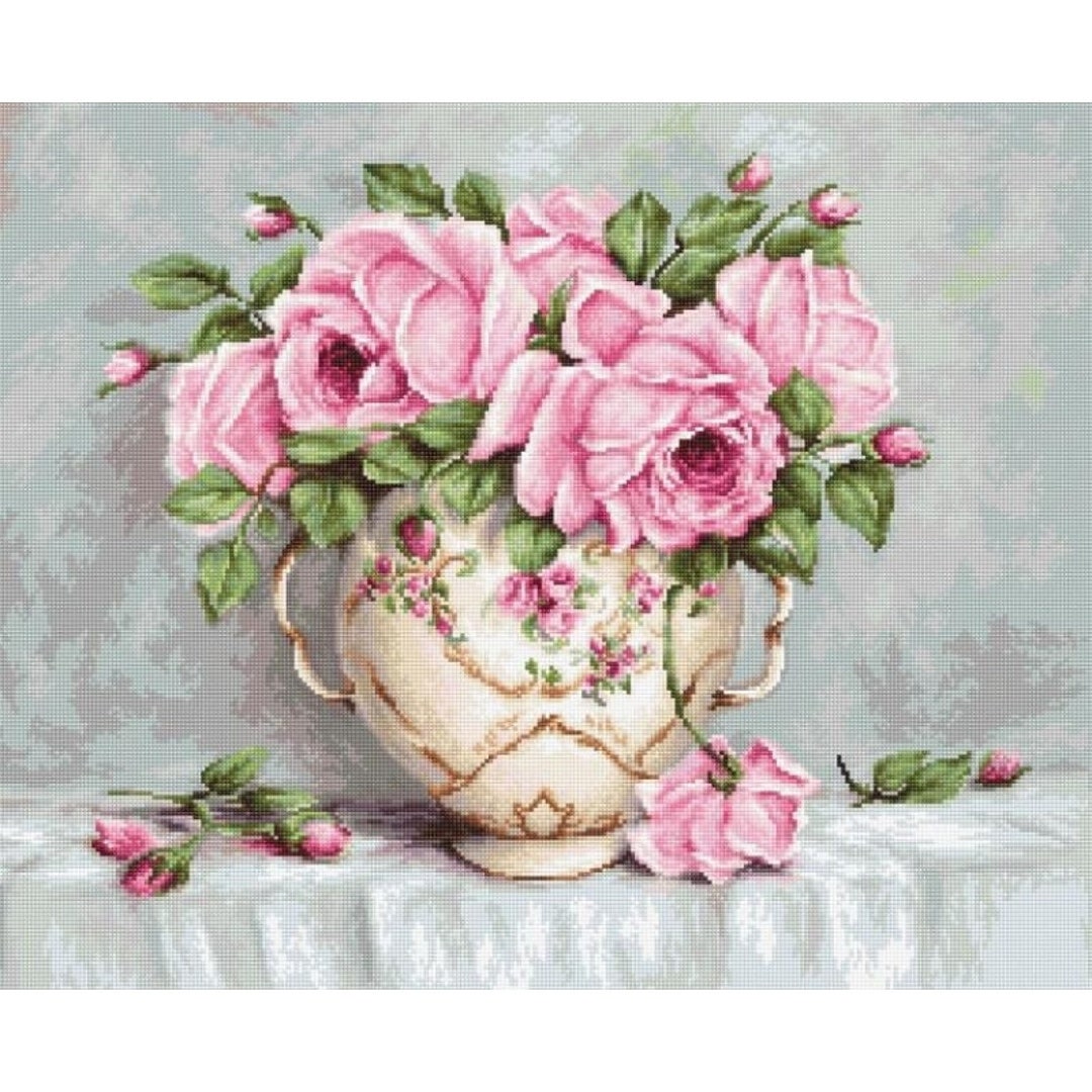 Gobelin Kit Roses Luca-s DIY Tapestry Kit Unprinted Canvas - Etsy