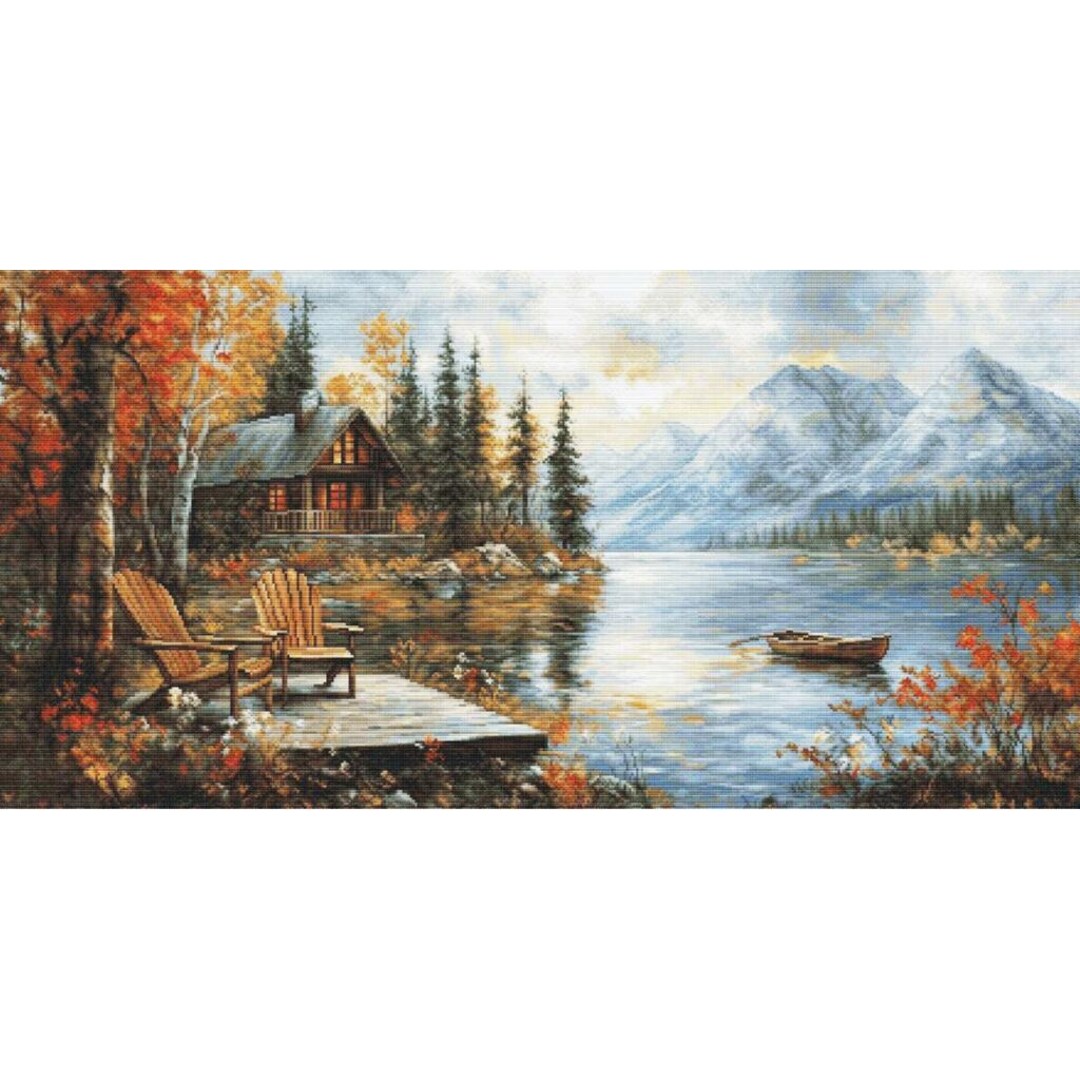 Gobelin Embroidery Kit Autumn Fall DIY Tapestry Needlepoint Kit ...