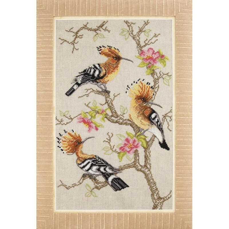 Counted Cross Stitch Kit Singing of birds DIY Modern Cross | Etsy