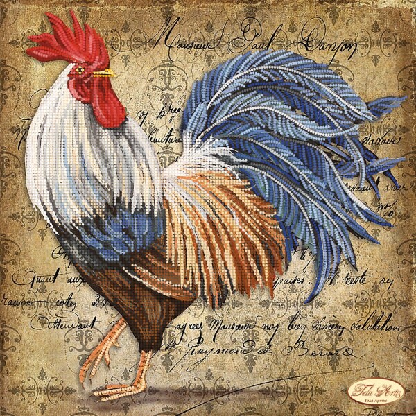 Rooster Embroidery Etsy