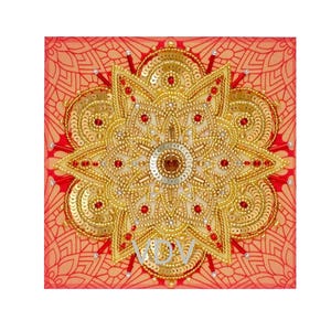 Bead Embroidery Kit Mandala Wealth and Prosperity DIY Beadwork Kit ...