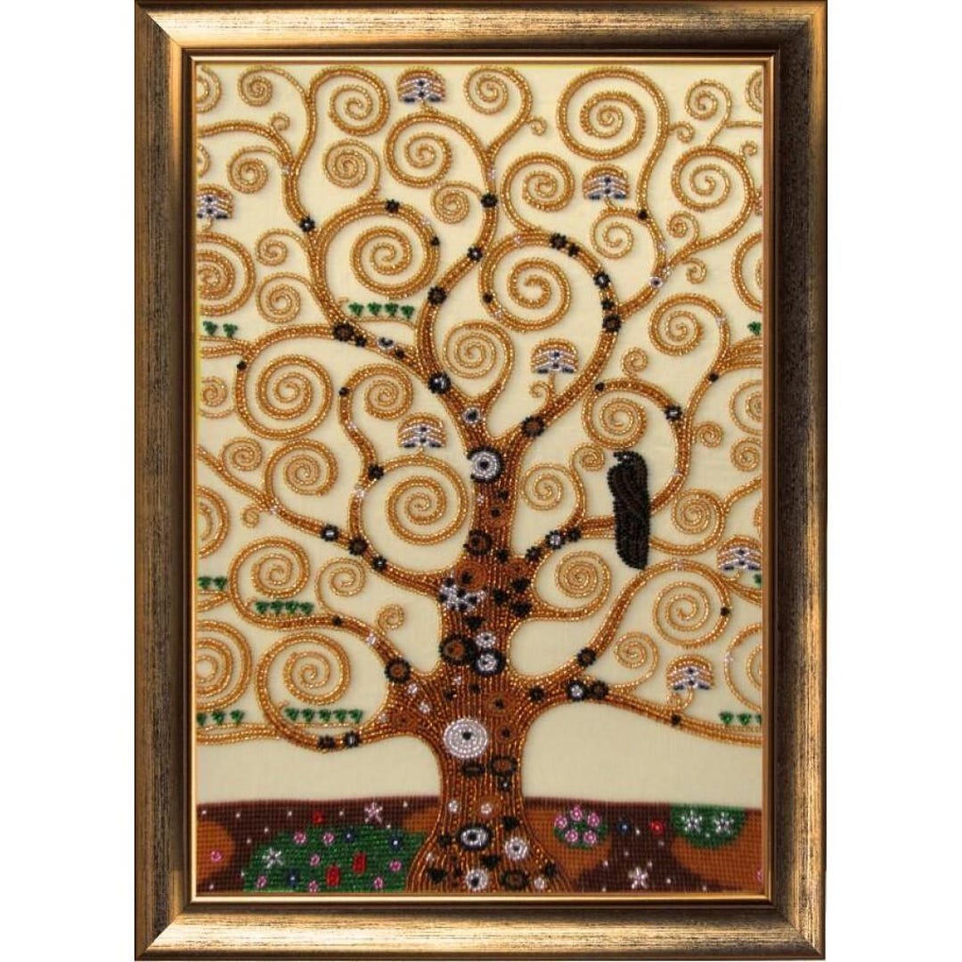 Bead Embroidery Kit Tree of Life DIY Beadwork Kit Beading Kit Hand ...