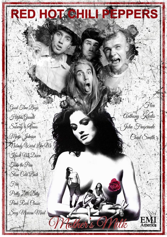 Red Hot Chili Peppers Mothers Milk A3 Poster Etsy