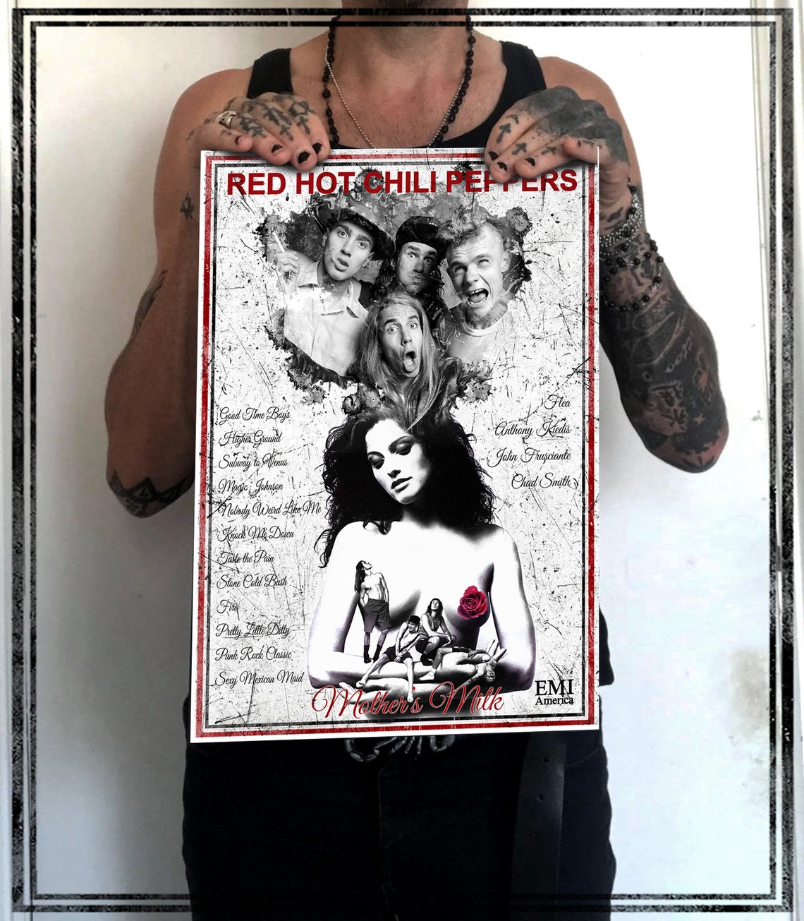 Red Hot Chili Peppers Mothers Milk A3 Poster Etsy