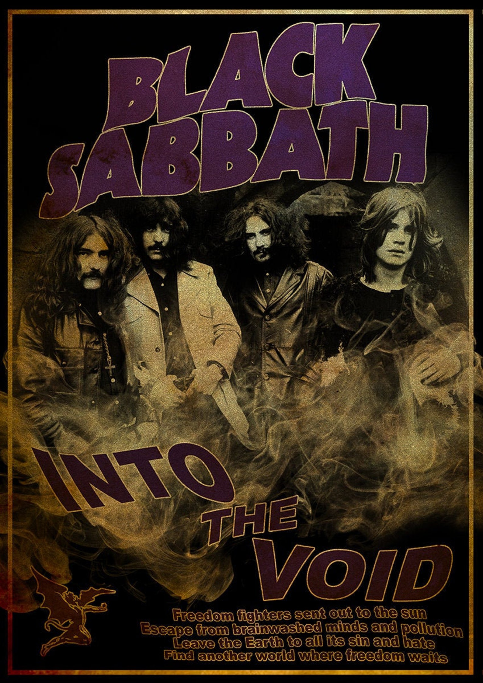 Black Sabbath Art Print Poster | Etsy