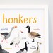 Honkers Art Print A4 | Etsy