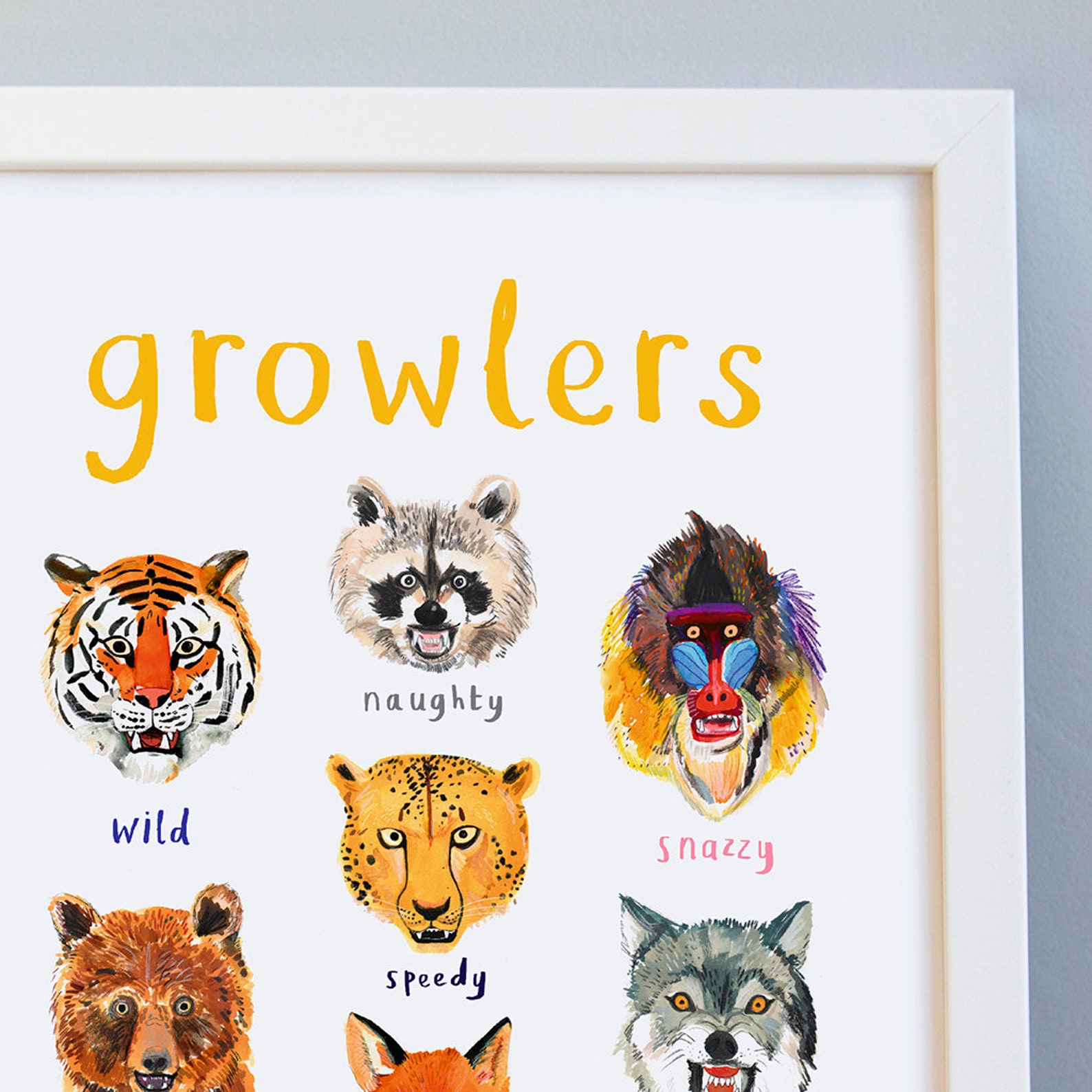 Growlers Art Print A4 | Etsy