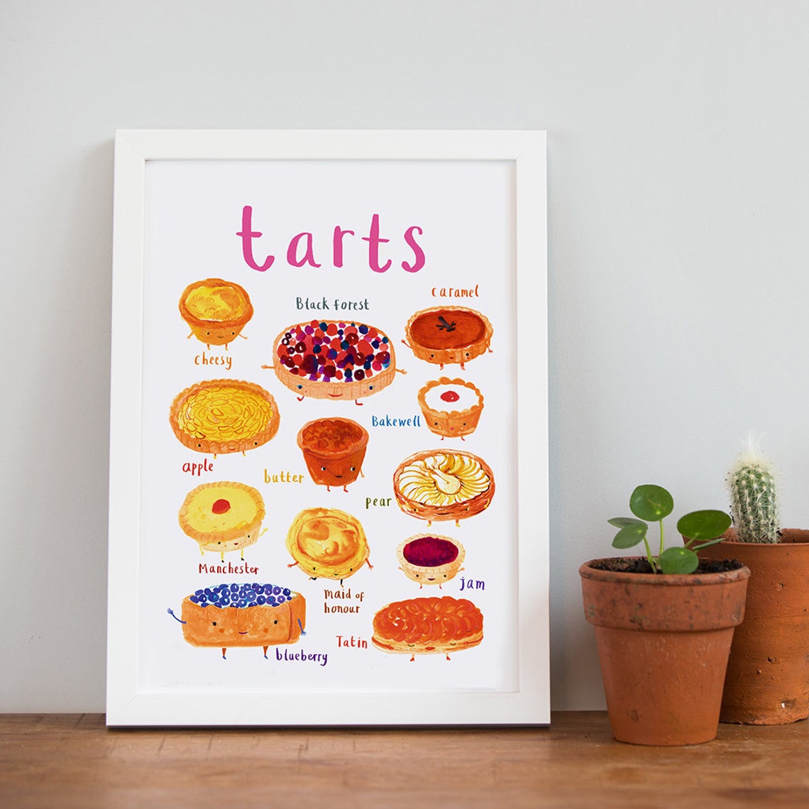 Tarts Art Print A4 | Etsy