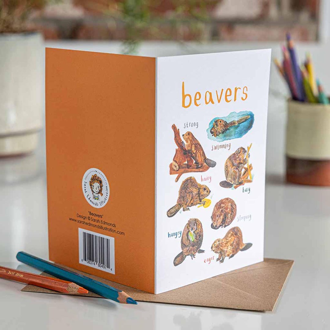 Beavers Card - Etsy