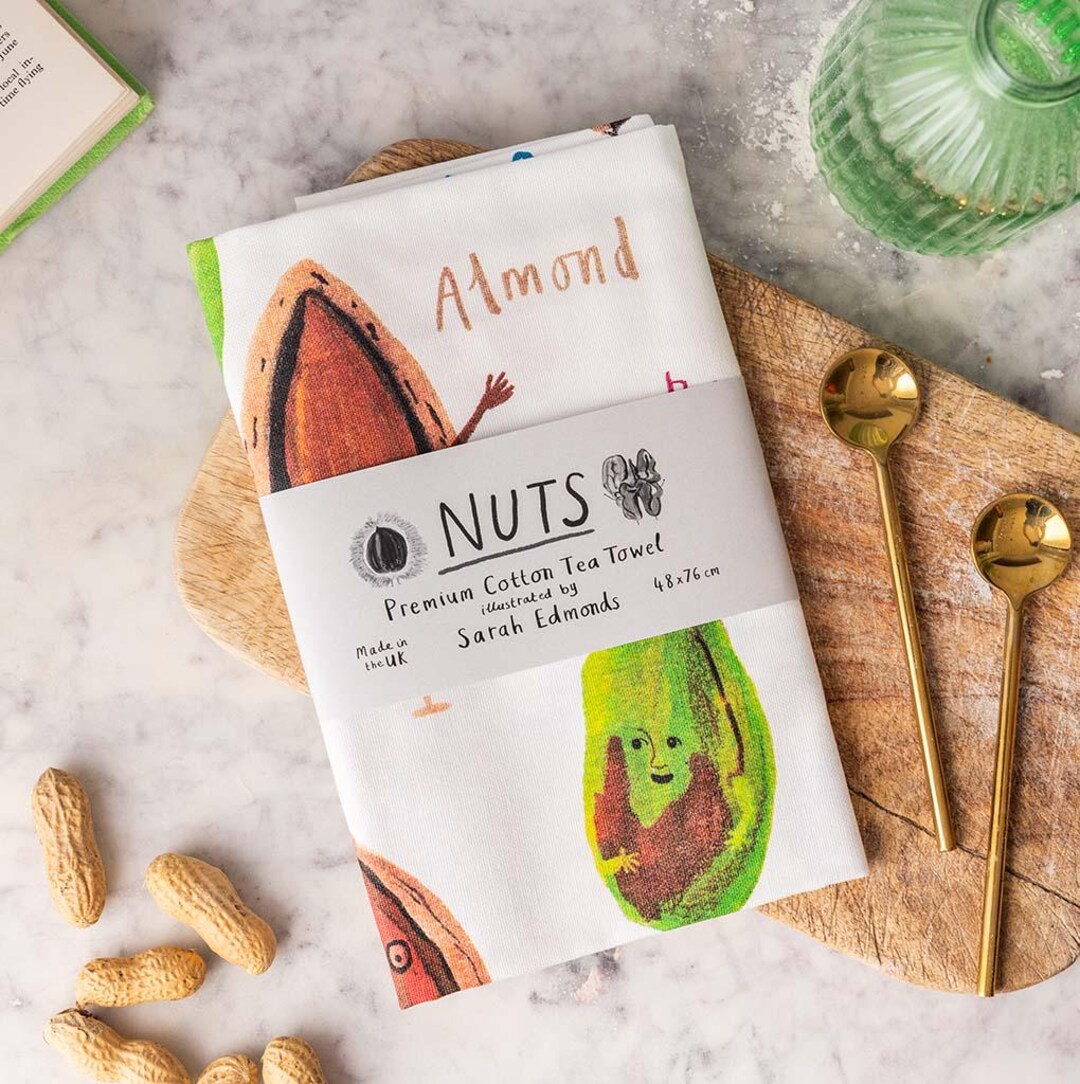 Nuts Cotton Tea Towel - Etsy