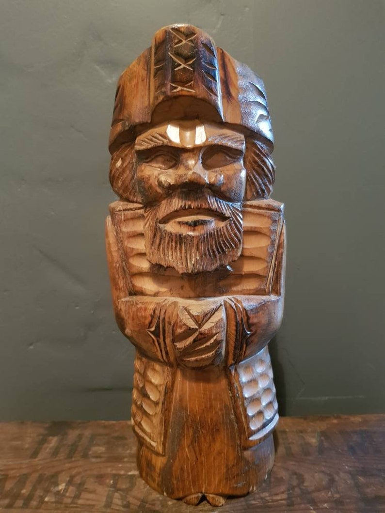 Vintage Japanese Ainu Tribe Wooden Statues of a Couple - Etsy