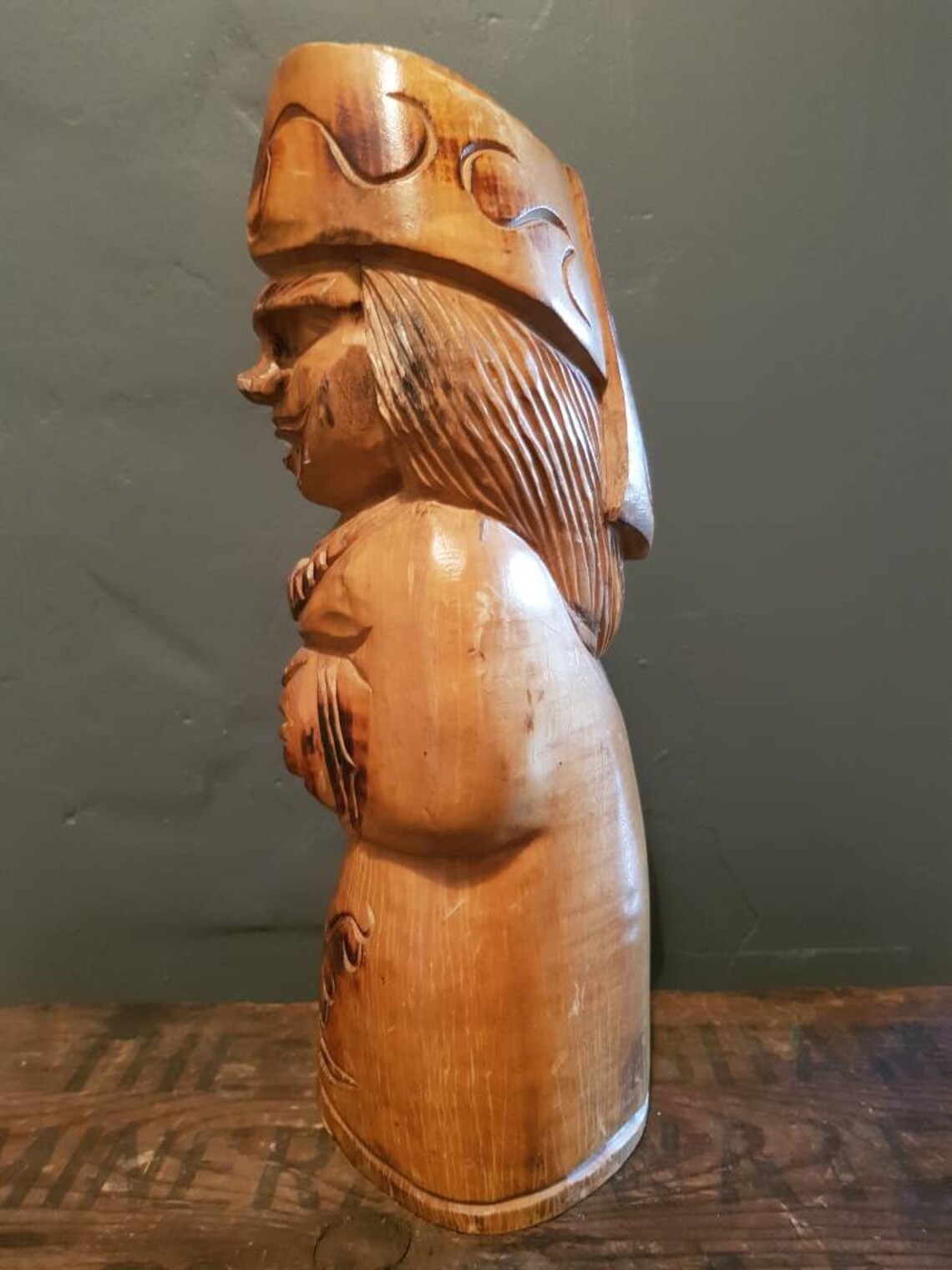 Vintage Japanese Ainu Tribe Wooden Statues of a Couple - Etsy