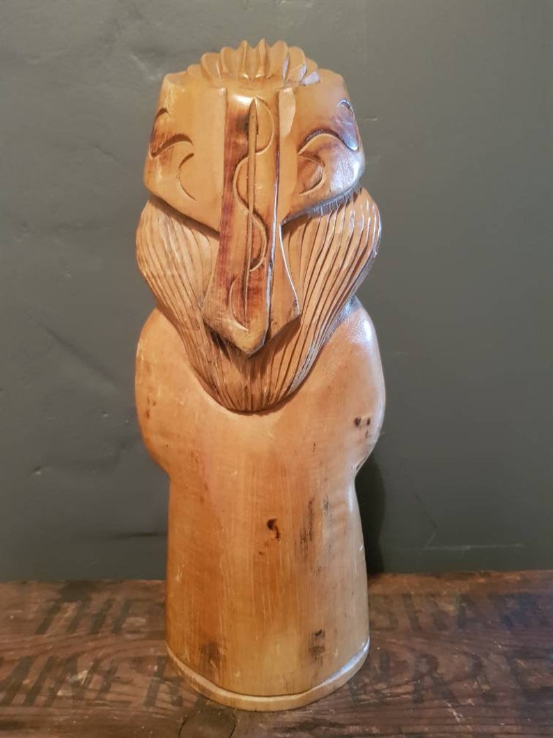 Vintage Japanese Ainu Tribe Wooden Statues of a Couple - Etsy