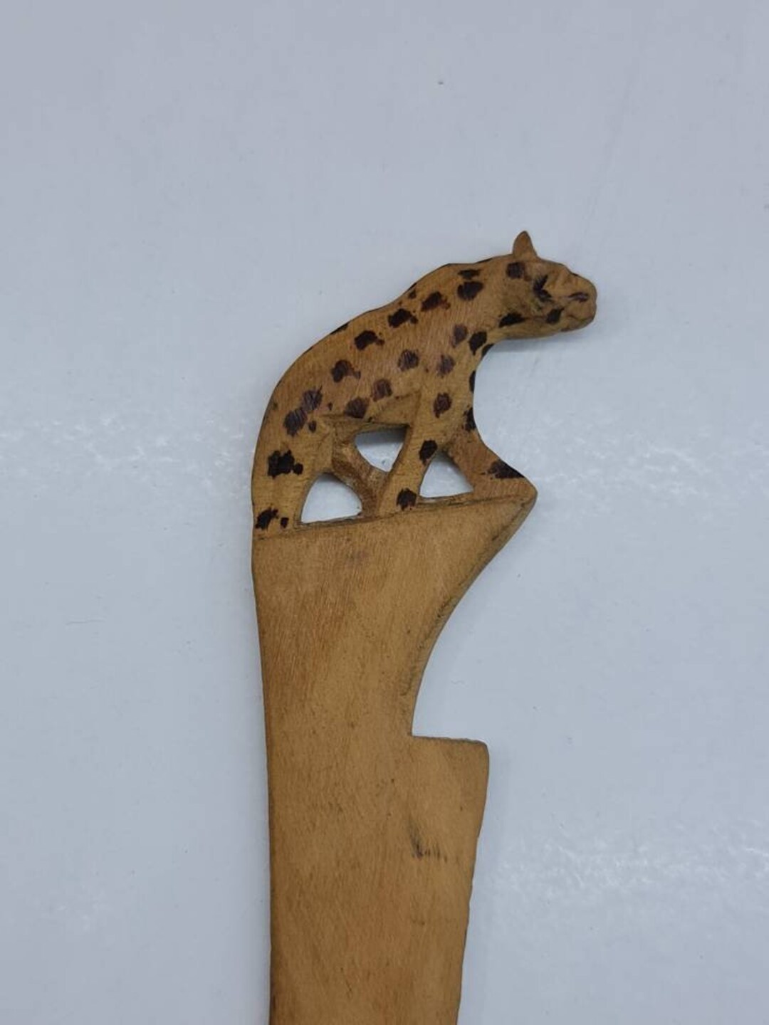 Vintage Letter Opener in Wood Leopard / Cheetah Panga - Etsy