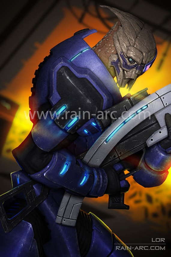 Garrus From Mass Effect Art Print | Etsy