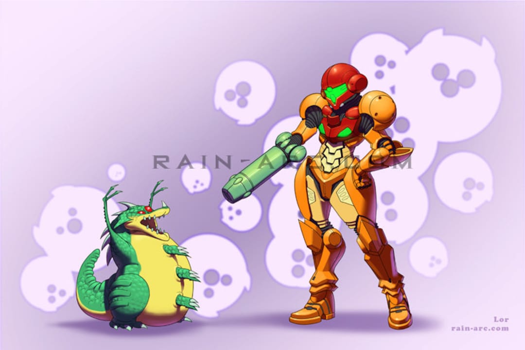 Cute Samus From Metroid Art Print - Etsy