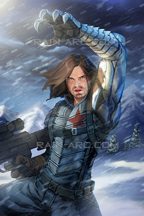 Winter Soldier/bucky From Avengers Art Print | Etsy