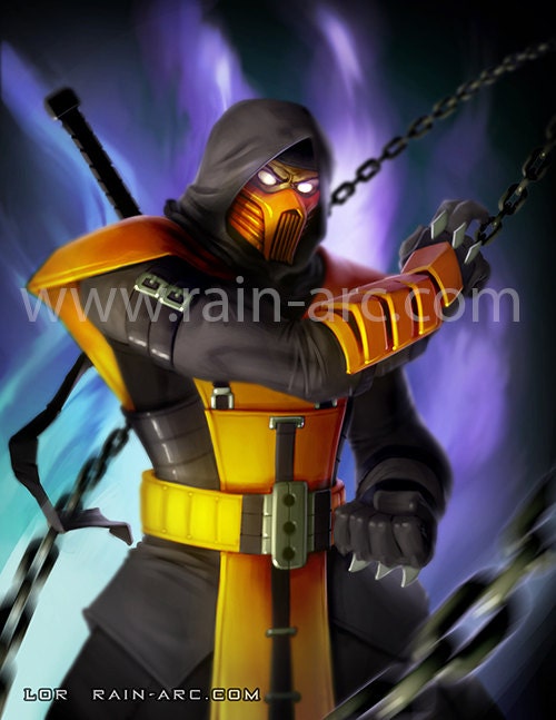 Scorpion Cartoon Mortal Kombat
