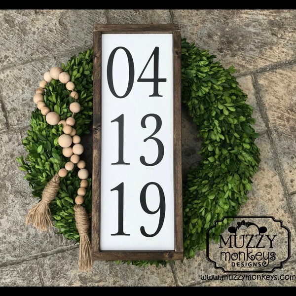 Wedding Date Sign - Etsy