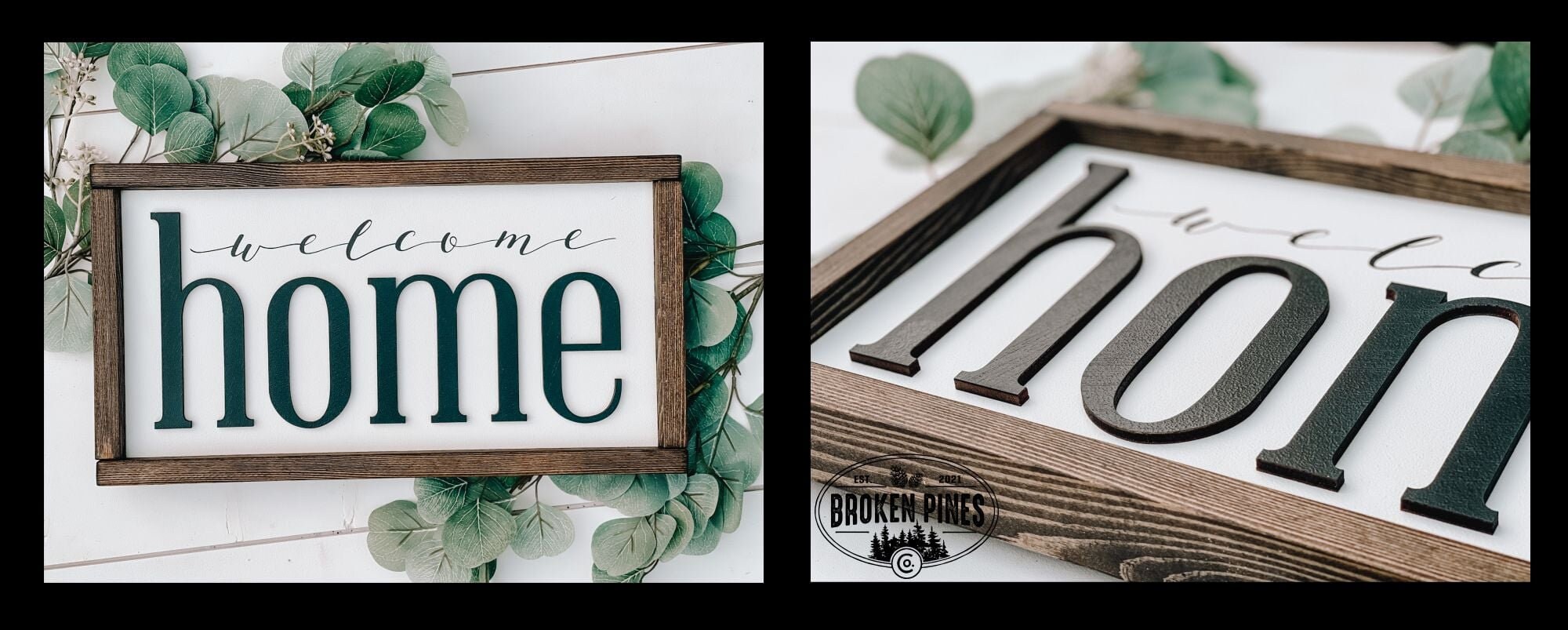 Welcome Home 3D Sign | Etsy