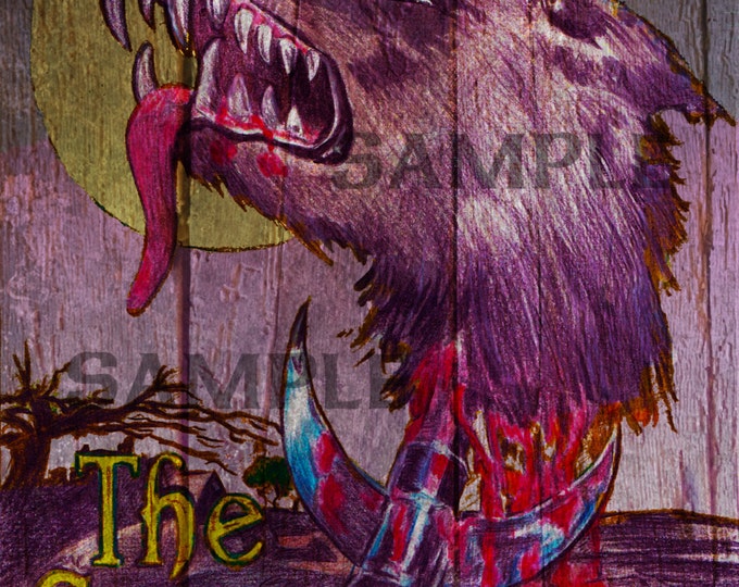 American Werewolf in London the Slaughtered Lamb Pub Sign - Etsy